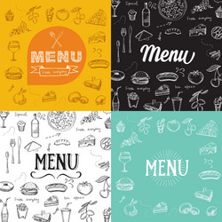 Restaurant cafe menu template design Royalty Free Vector
