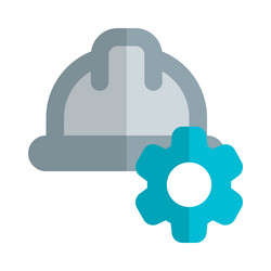 Safety helmet with innovative setting system Vector Image