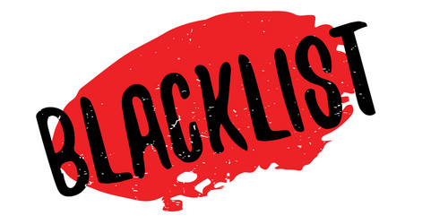 Blacklist sticker stamp Royalty Free Vector Image