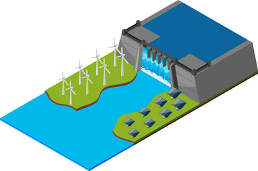 Dam Isometric Vector Images (over 260)