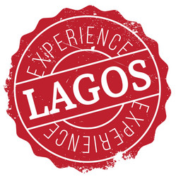 Lagos stamp rubber grunge Royalty Free Vector Image