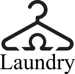 Laundry logo Royalty Free Vector Image - VectorStock