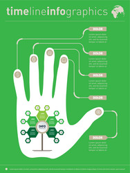 Visual concept infographic of technology Vector Image