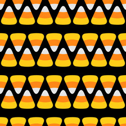 Happy halloween candy corn seamless pattern Vector Image