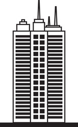 Urban city tower Royalty Free Vector Image - VectorStock