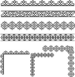 Set borders Royalty Free Vector Image - VectorStock