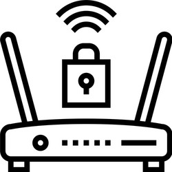 Security shield icon simple code lock Royalty Free Vector