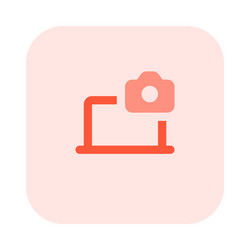 Built-in laptop camera elevates visual Royalty Free Vector