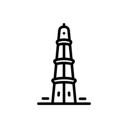 Qutub Minar Outline