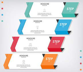 Infographic modern abstract simple Royalty Free Vector Image