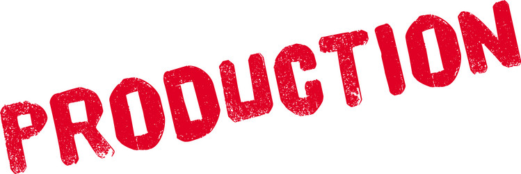 Production rubber stamp Royalty Free Vector Image