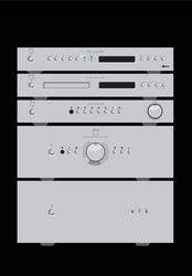 Sound shop quality components Royalty Free Vector Image