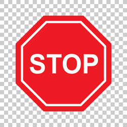 Stop sign warning danger symbol Royalty Free Vector Image