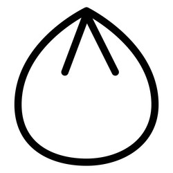 Momo food line icon Royalty Free Vector Image - VectorStock