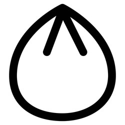 Momo food line icon Royalty Free Vector Image - VectorStock