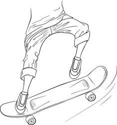 Line Art Skateboard Vector Images (over 5,200)