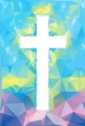 Abstract background with cross Royalty Free Vector Image