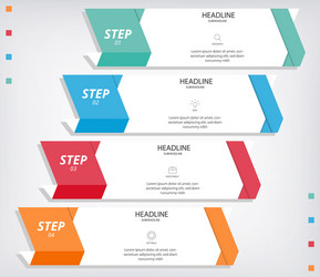 Infographic modern abstract modern simple Vector Image