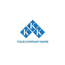 Kkk letter logo design on black background Vector Image