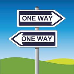 One Way Sign Vector Images (over 2,000)