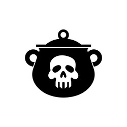 Cursed cauldron icon Royalty Free Vector Image