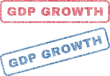 Gdp growth rubber stamp Royalty Free Vector Image