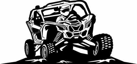 Utv icon logo design Royalty Free Vector Image