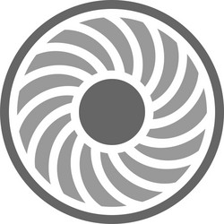 Jet engine turbine horizontal background detailed Vector Image