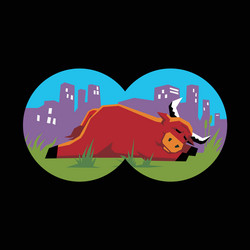 Sleeping Bull Cartoon Vector Images (over 150)