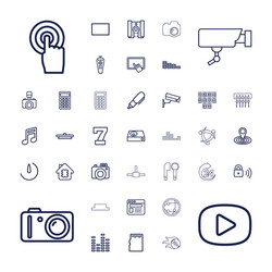 100 digital icons Royalty Free Vector Image - VectorStock