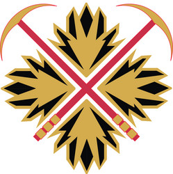 Gold miner logo Royalty Free Vector Image - VectorStock