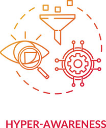 Hyper surveillance concept icon Royalty Free Vector Image