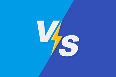 Vs versus screen the concept of battle Royalty Free Vector