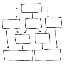 Abstract flowchart Royalty Free Vector Image - VectorStock