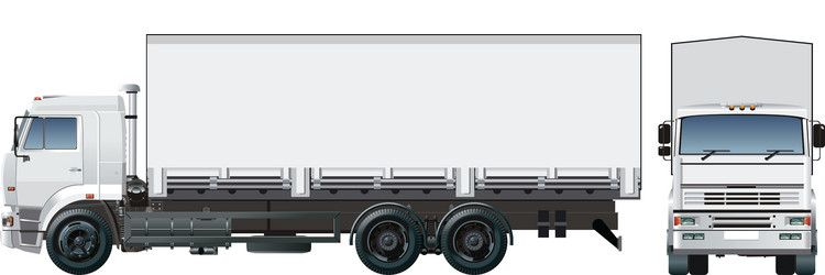 Classic cab over semi-trailer truck Royalty Free Vector