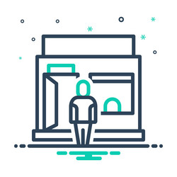 Entry Royalty Free Vector Image - VectorStock