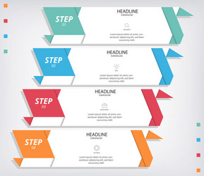 Infographic modern abstract modern simple Vector Image