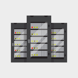 Server rack cartoon Royalty Free Vector Image - VectorStock