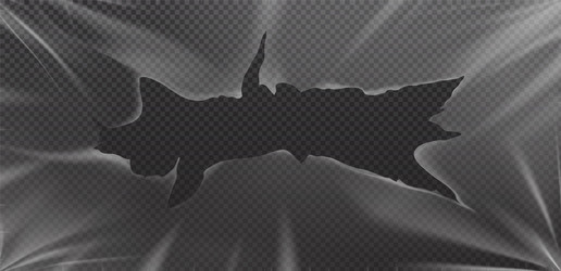 Torn vinyl cover plastic texture with hole edge Vector Image