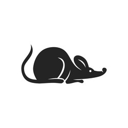 Rat logo template isolated brand identity icon Vector Image