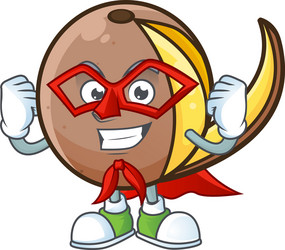 Super hero mango character cartoon mascot Vector Image