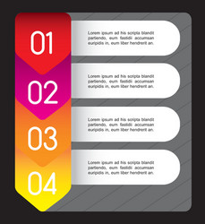 Design of advertisement numbers Royalty Free Vector Image