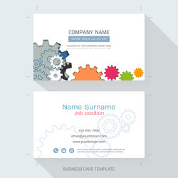 Engineering business card or name template Vector Image