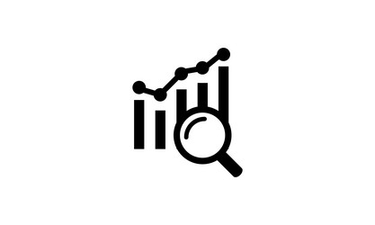 Analysis icon result report document financial Vector Image