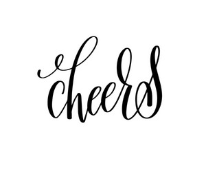 Cheers Calligraphy Handwritten Vector Images (over 1,100)