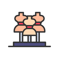 Paris fashion show icon image Royalty Free Vector Image