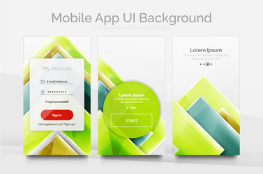 Mobile background ui Royalty Free Vector Image