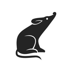 Rat logo template isolated brand identity icon Vector Image