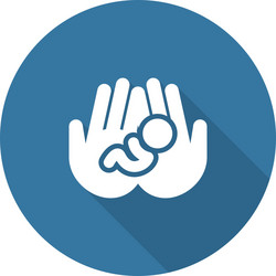 Health care center icon flat design Royalty Free Vector