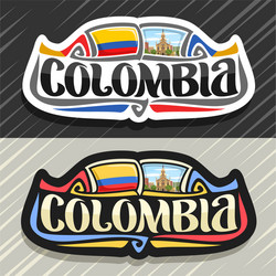 Logo for colombia Royalty Free Vector Image - VectorStock
